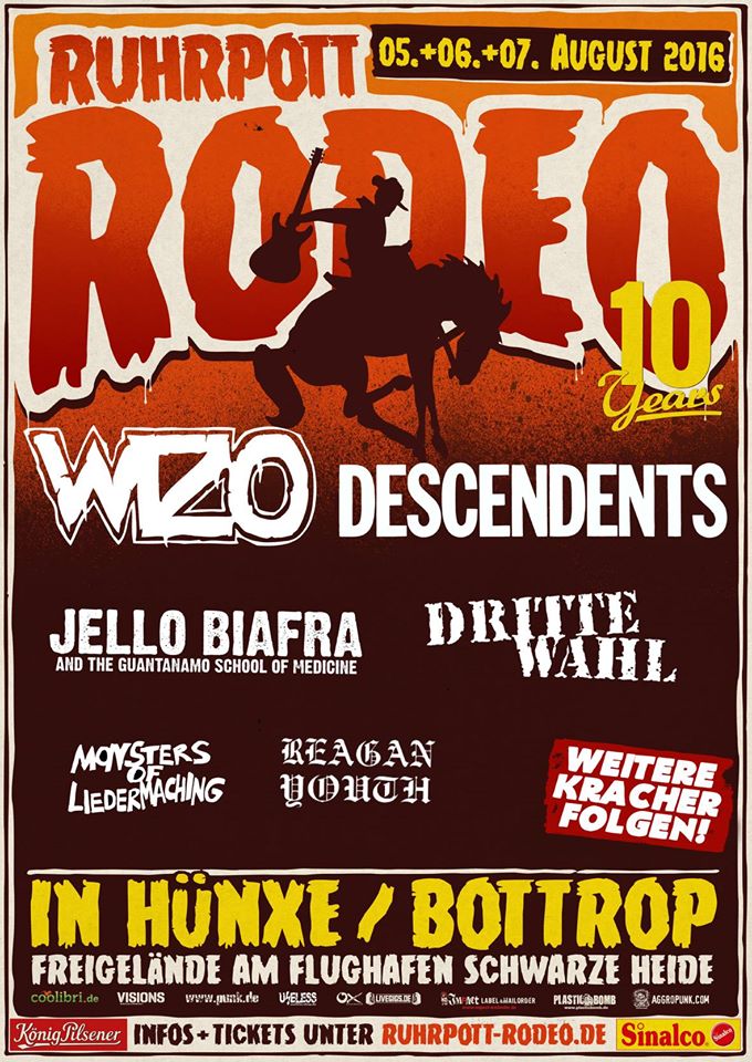 Ruhrpott Rodeo wird 10 und feiert im August 2016! › Festivalhopper